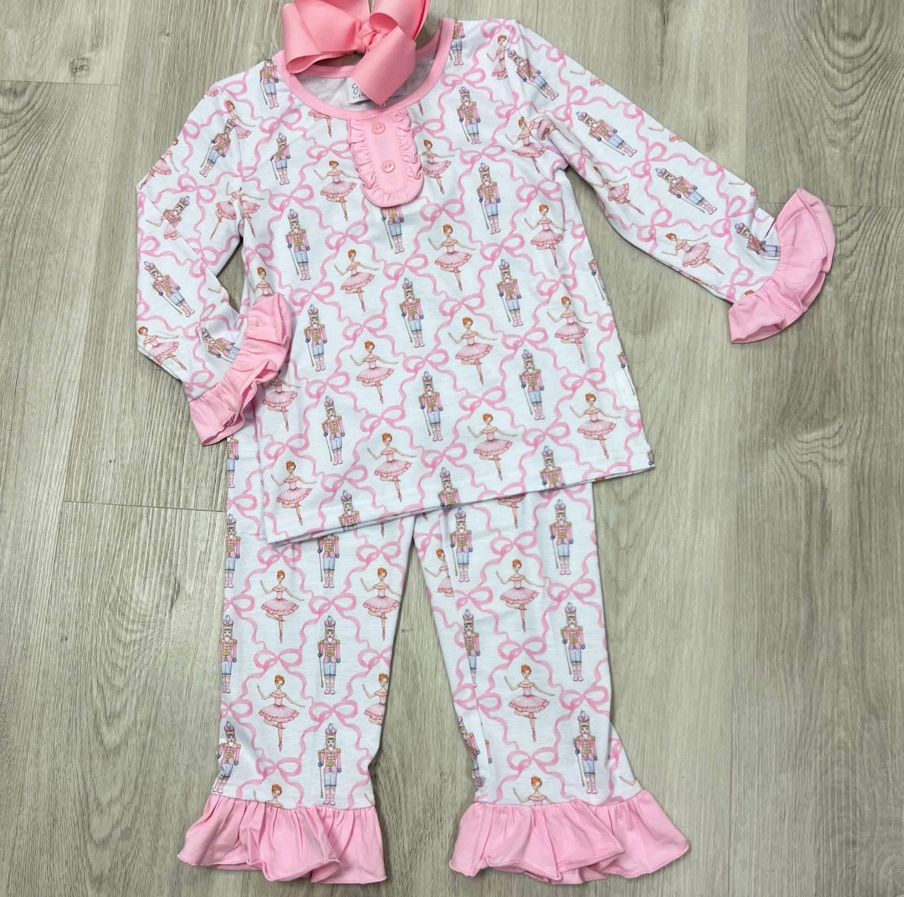 Nutcracker Ruffle Pajama Pant Set – The Silver Spoon Children's Boutique